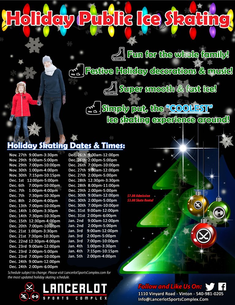 Holiday Ice Skating Begins! | Lancerlot Sports Complex