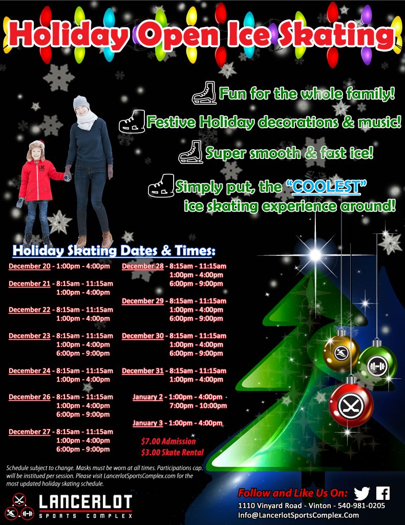 Holiday Ice Skating 2020-2021 | Lancerlot Sports Complex